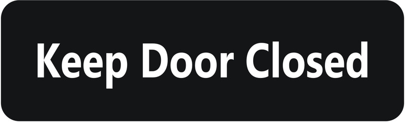 Buy signEver Keep Door Closed Sign Sticker For Glass Door Home Office ...