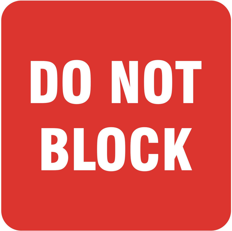 Buy signEver Do Not Block Sign Sticker For Glass Door Home Office ...