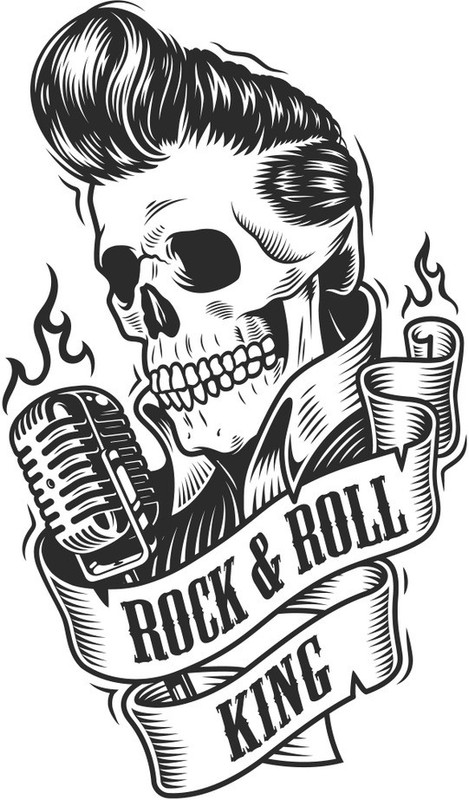 Buy Rock and roll king |Wall Sticker|Motivational |Funky |s for Life ...