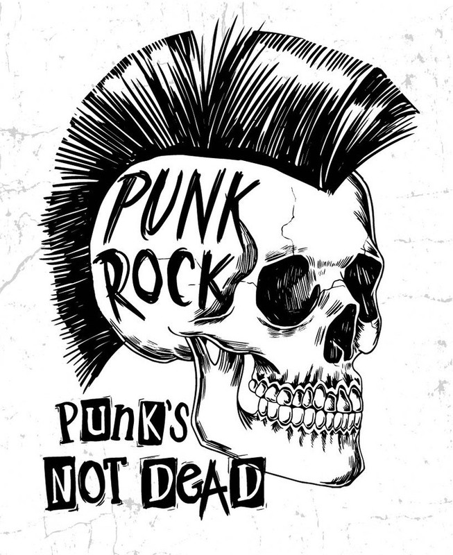 Punk Rock Wall Poster Sticker Motivational Poster Funky Poster Posters ...