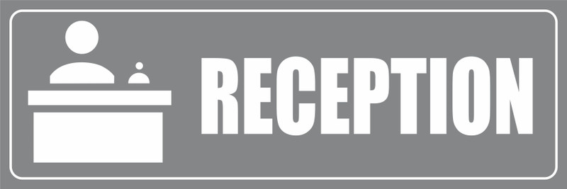 Buy signEver Reception Sign Board For Factory Lodges Banks Office ...