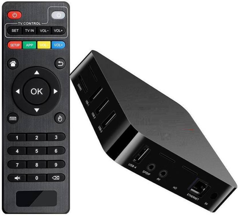 Buy Pitambara Android Tv Box 4K Media Player with Remote Control Media ...