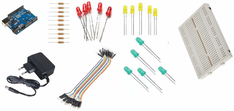 Buy Electrobot Diy Arduino Traffic Light Controller Project Kit With Code And Tutorial Cd