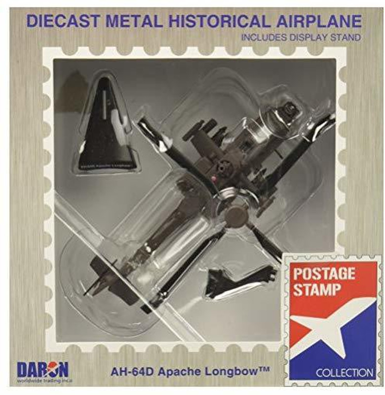 Buy Daron Postage Stamp Boeing AH-64D Apache Longbow 1/100 Scale ...