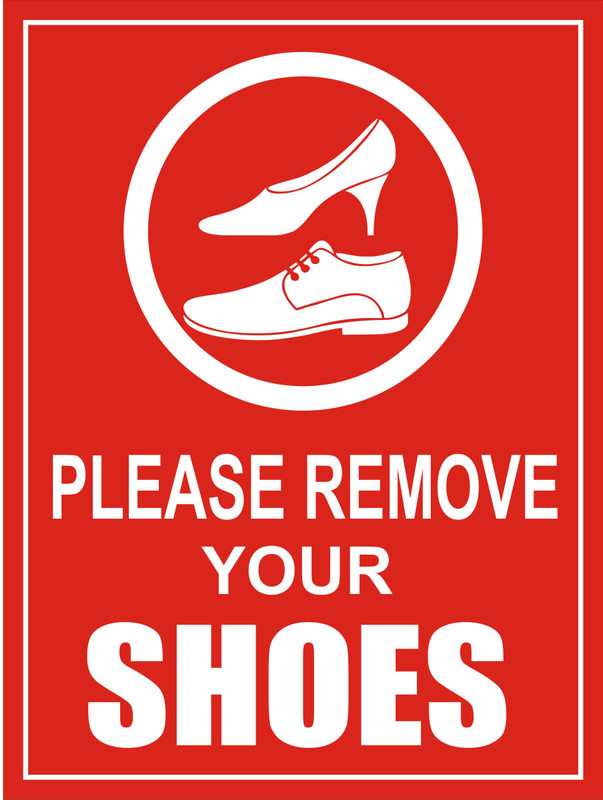 Buy signEver Please Remove Your Shoes Sign Board For Office Company ...