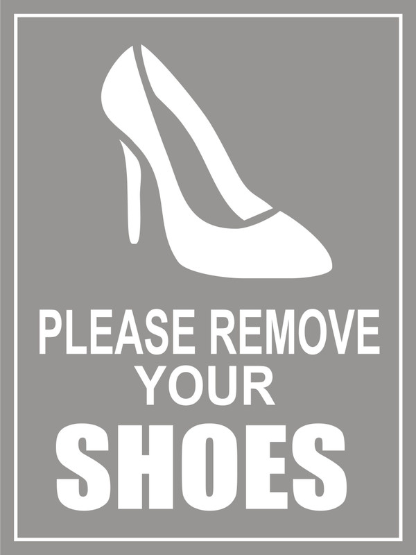 Buy signEver Please Remove Your Shoes Sign Board For Office Bank ...