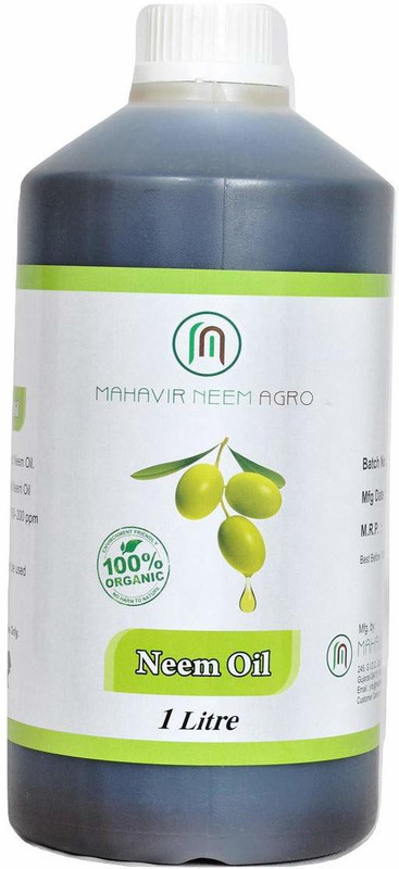 Buy Mahavir Neem Agro Neem Oil For Growth, Fertilizer, - 1 Litre Soil ...