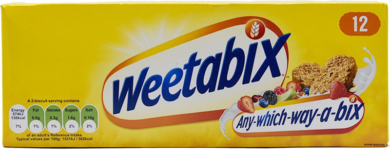 Buy Weetabix Whole Wheat Cereal with Added s & Iron - 12 Biscuits(230 g ...