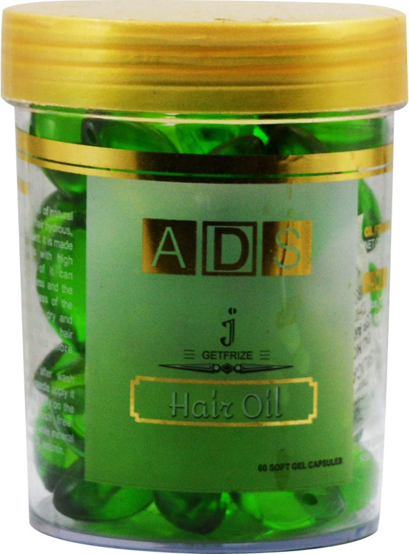 Buy ADS Color Hair Oil Softgel 60-s With Skin Whitening Cream20ml(60 ml ...
