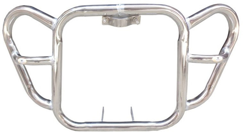 Buy GJTL Butterfly Style Front Silver Color Safety Leg C Guard(Royal Enfield) Online at ...