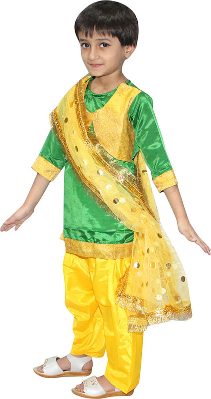 Buy Kaku Fancy Dresses Punjabi Girl fancy dress For kids,Indian State ...
