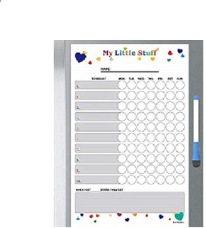 Lifekrafts Magnetic Planner Sheet Dry Erase Daily Routine ...