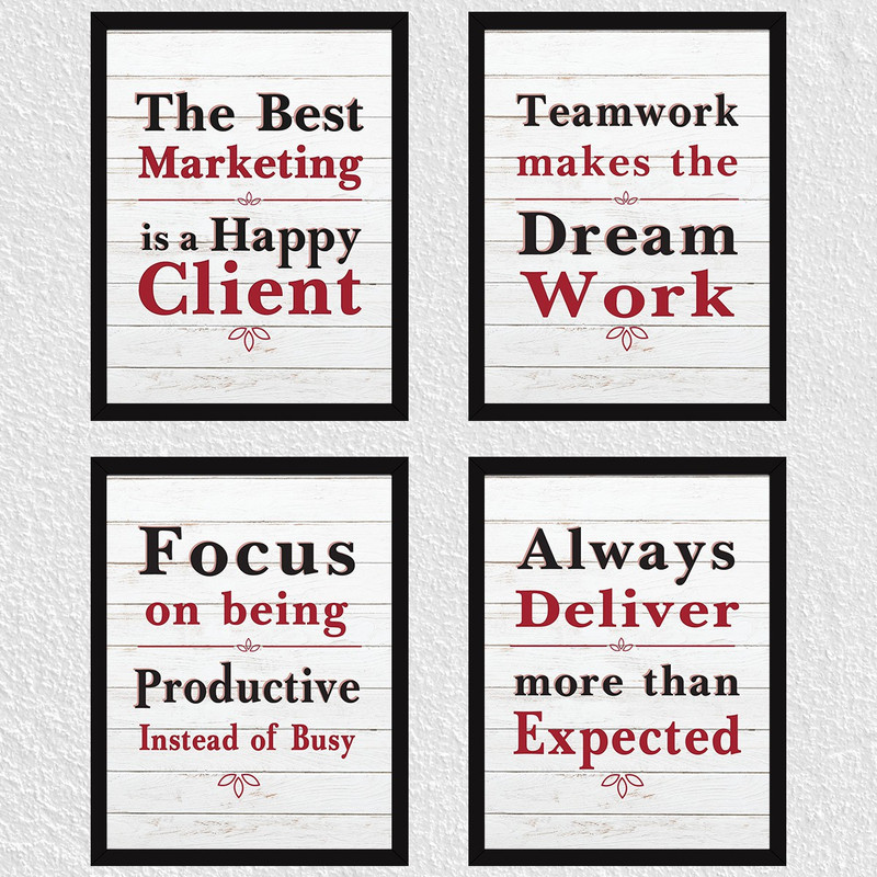Motivational Office Quotes Decor Set Motivational Poster For Office ...