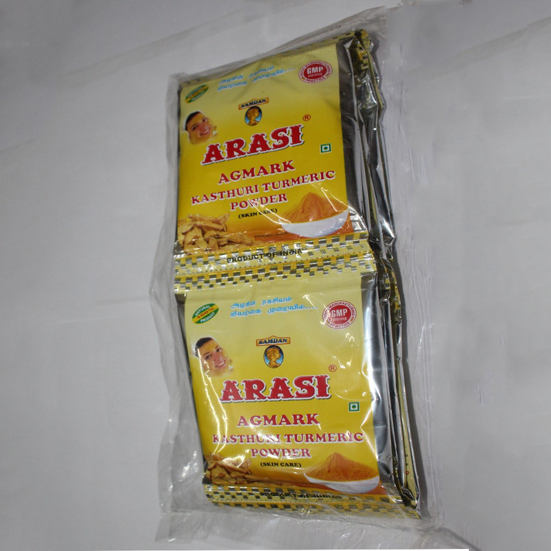 Arasi Kasthuri Turmeric Powder Agmark Grade 40 Gms Sachet Set ...