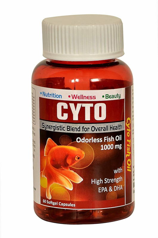 cyto FISHOIL OMEGA-3,1000mg(60 Tablets) - NoveltyCart