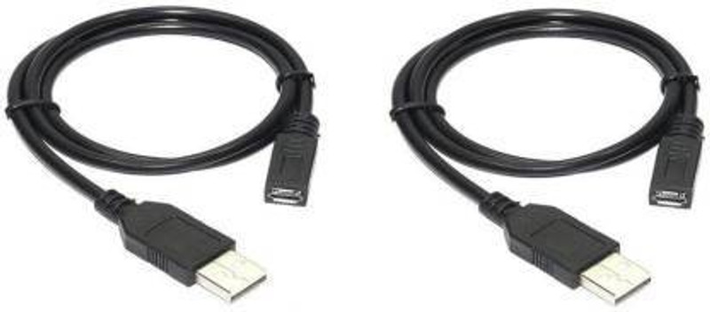 KR CABLES Patch Cable 3 m 13 Inch Micro USB Female to USB Male Cable ...