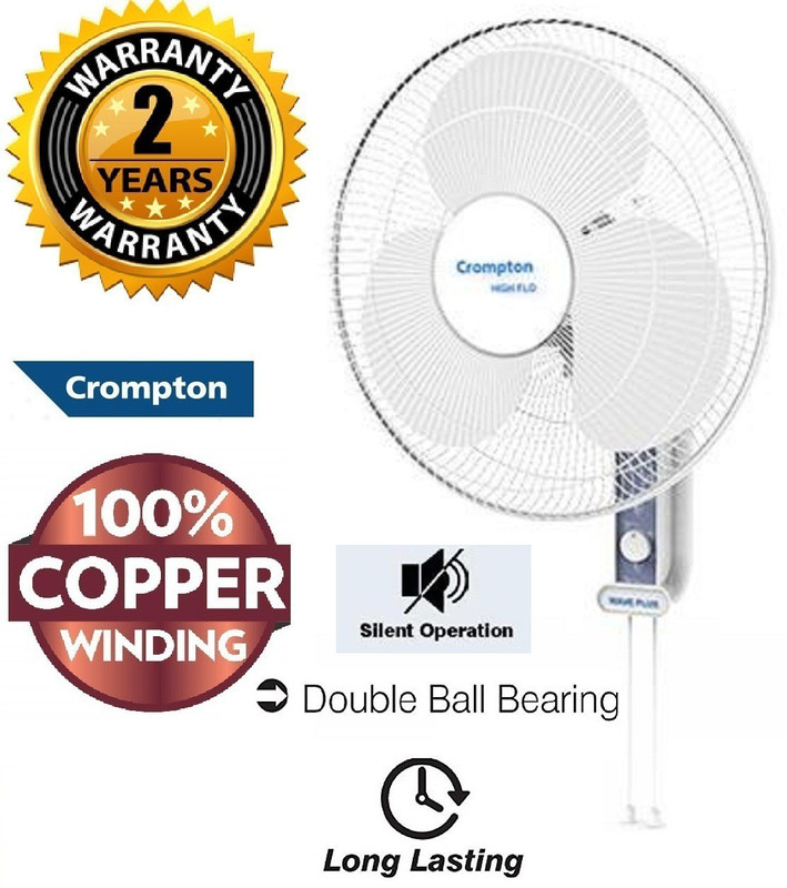 CROMPTON WAVE PLUS 100% COPER HI-SPEED 1400RPM SUPER SILENT LONG ...