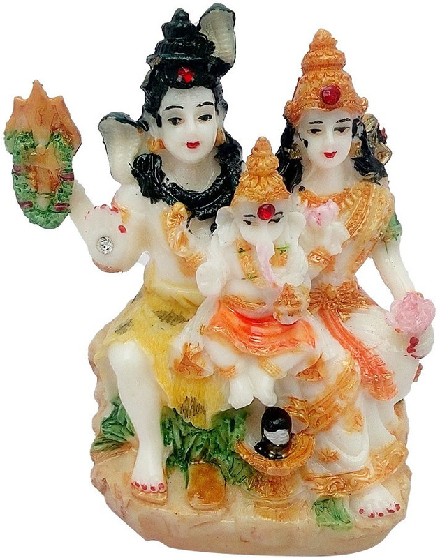 Art N Hub Marble Look Hindu God Shiv Parivar Handicraft | Desertcart ...