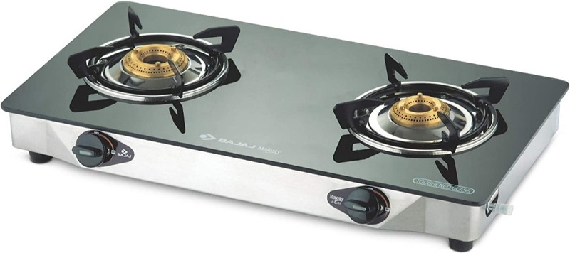 BAJAJ Bajaj gas stove Steel, Glass, Stainless Steel Manual Gas Stove (2 ...