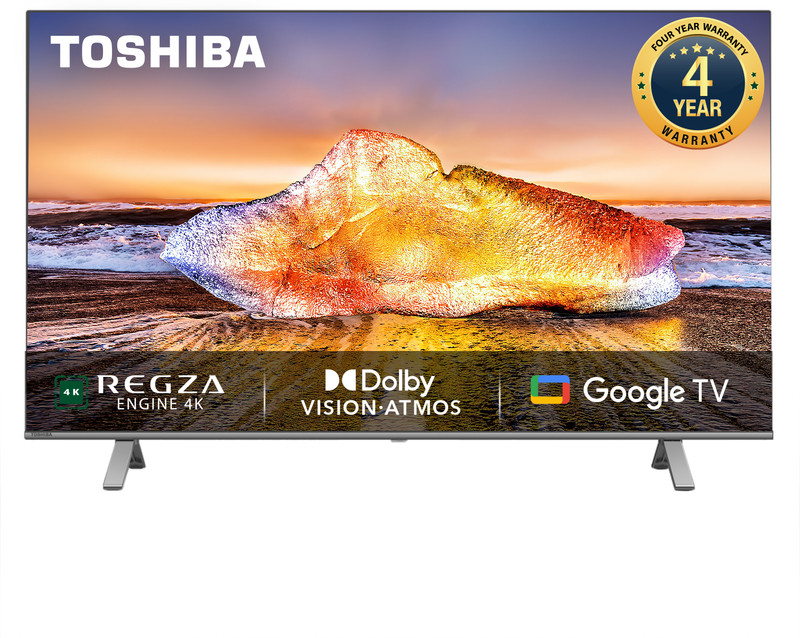 TOSHIBA C350MP 126 cm (50 inch) Ultra HD (4K) LED Smart Google TV with Dolby Vision Atmos and ...