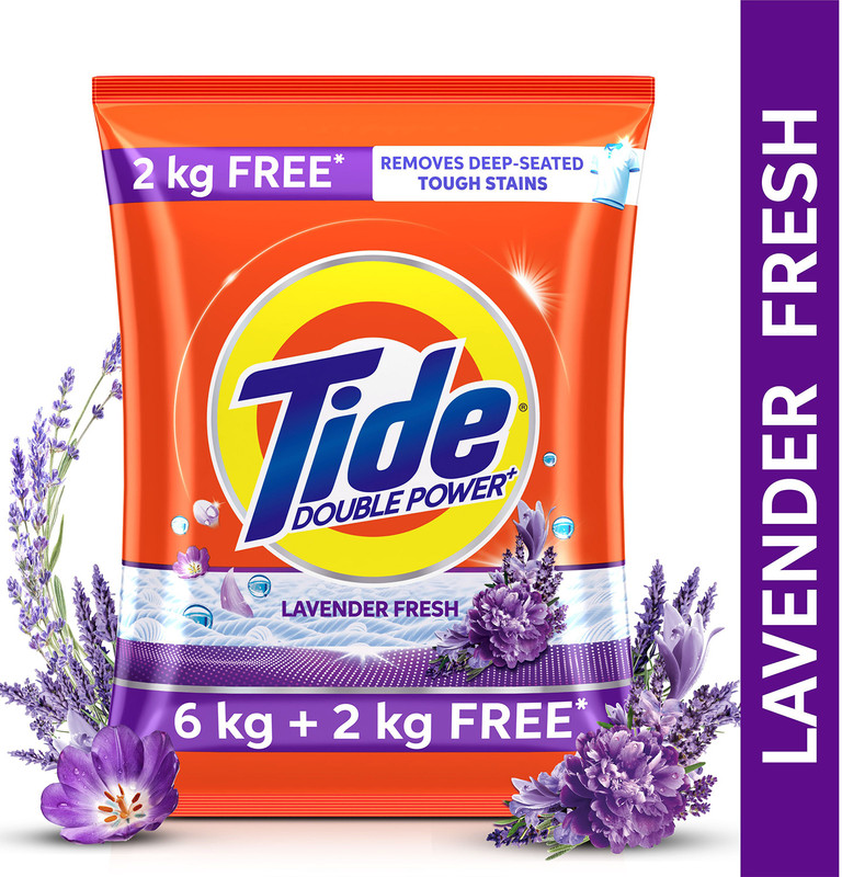 Tide Plus Double Power Detergent Washing Powder Lemon & Mint 6kg + 2kg ...