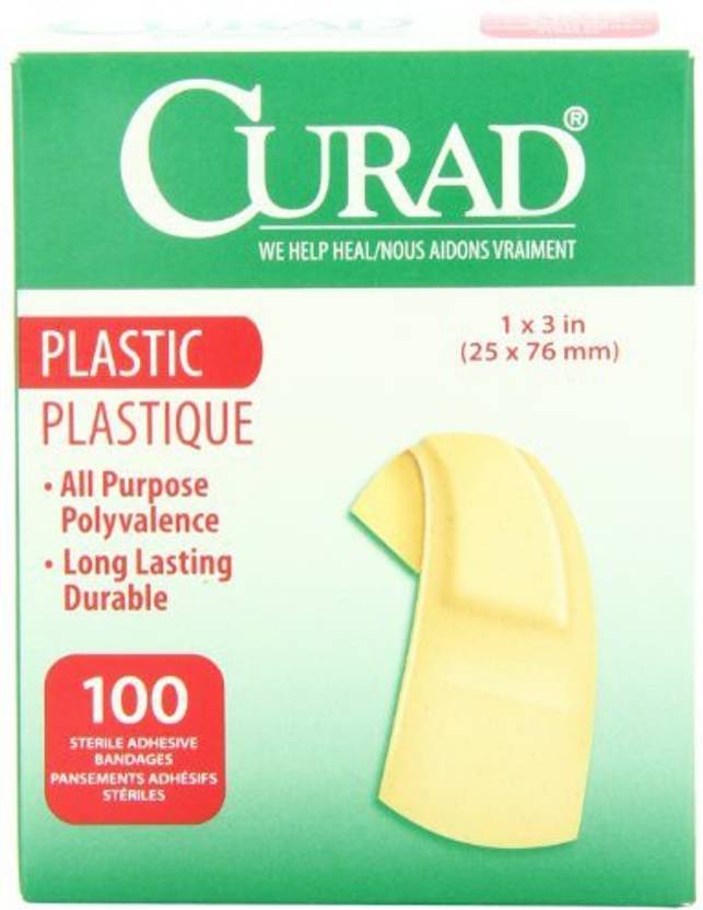 Curad Plastic Adhesive Bandages Adhesive Band Aid Price in India - Buy ...