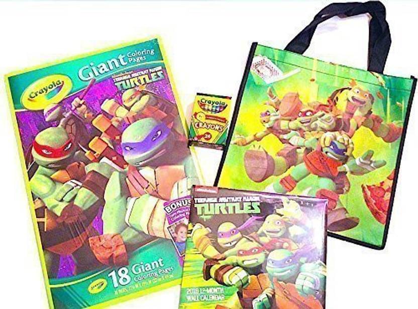 NICKELODEON Teenage Mutant Ninja Turtles Giant Coloring Book and 24 ...