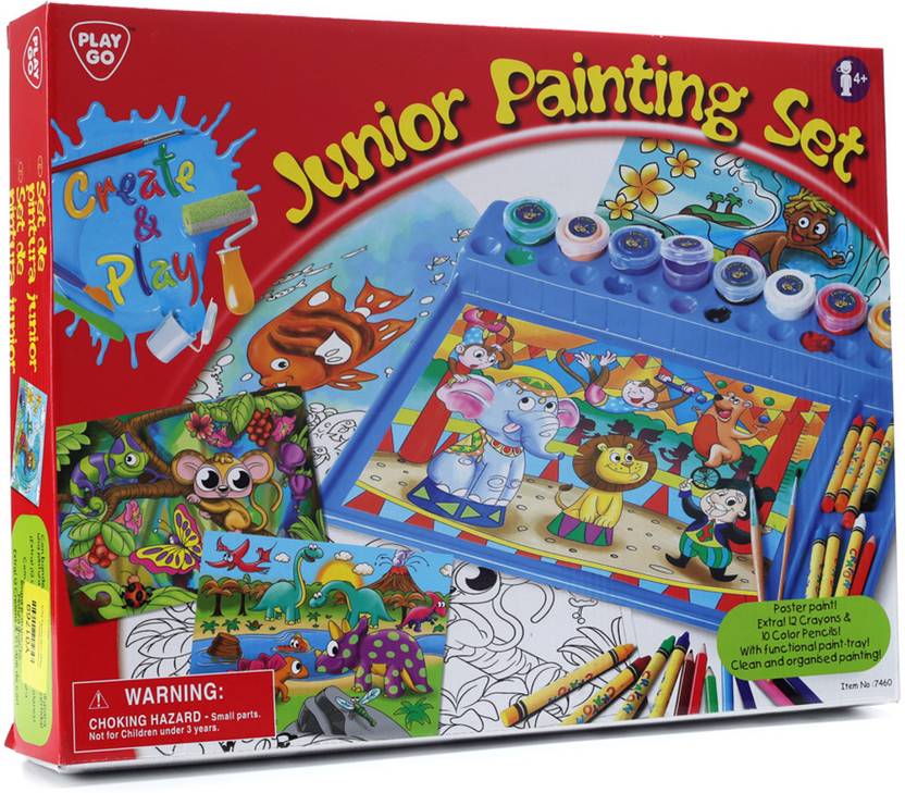 Playgo Junior Painting Set-Acrylic Paint - Junior Painting Set-Acrylic ...