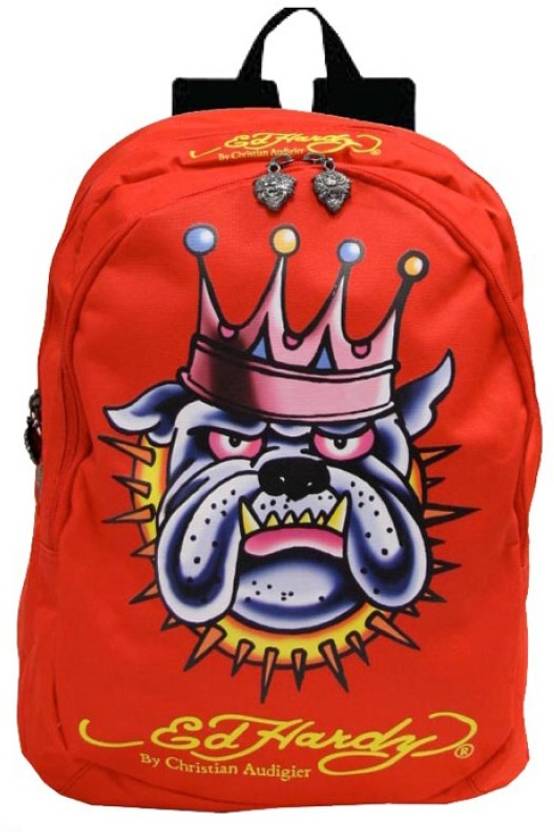 ED HARDY P9640 5 L Backpack Red - Price in India | Flipkart.com