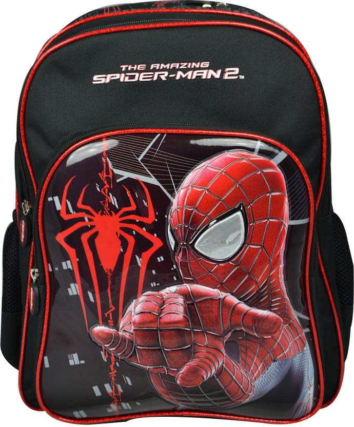 Flipkart.com | SIMBA Spiderman Black Spider School Backpack 14 ...