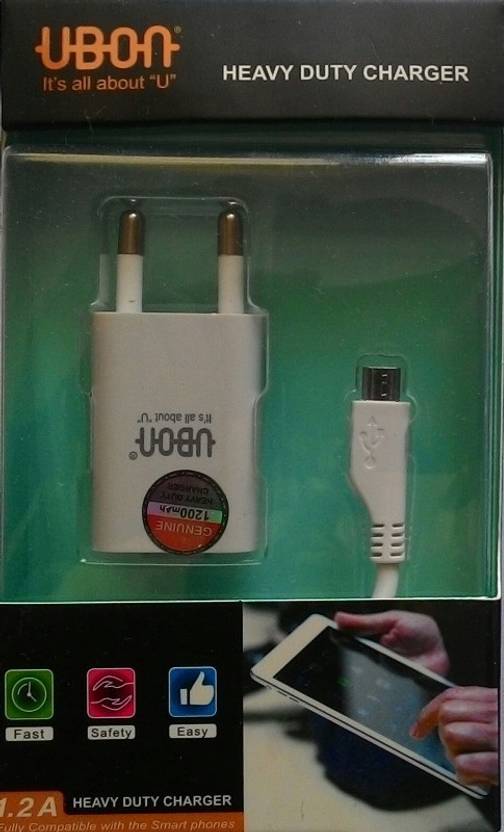 Ubon 2-in-1 Travel Charger Mobile Charger with Detachable Cable - Ubon ...