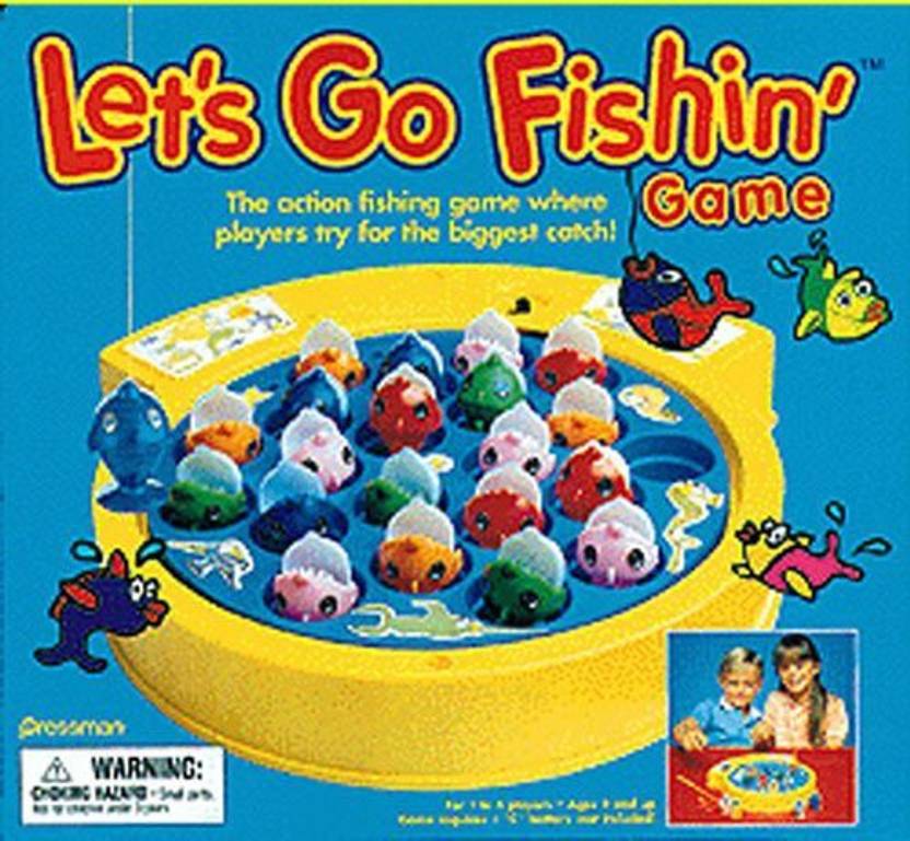 Pressman Toy Lets Go Fishin Party & Fun Games Board Game - Lets Go ...