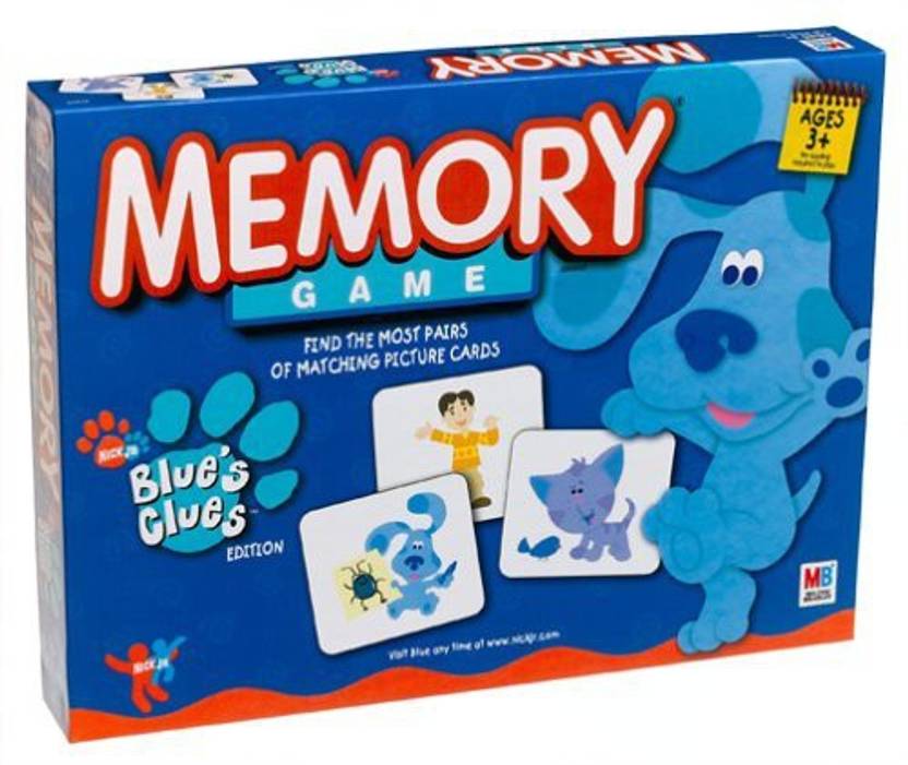 Hasbro Blue'S Clues Memory Educational Board Games Board Game - Blue'S ...