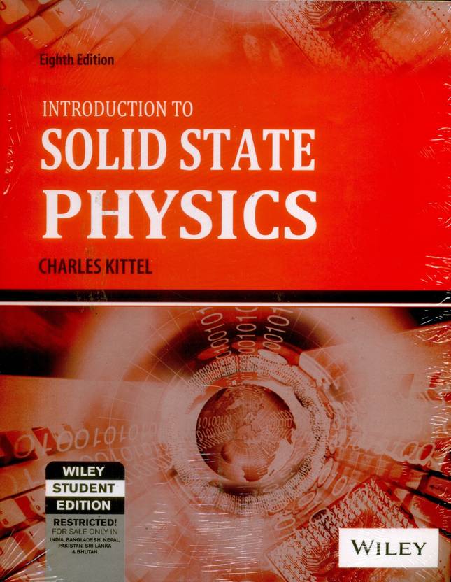 Introduction To Solid State Physics 8 Edition - Buy Introduction To ...
