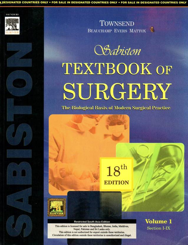 Sabiston Textbook of Surgery (Volume - 1) 18th Edition - Buy Sabiston ...