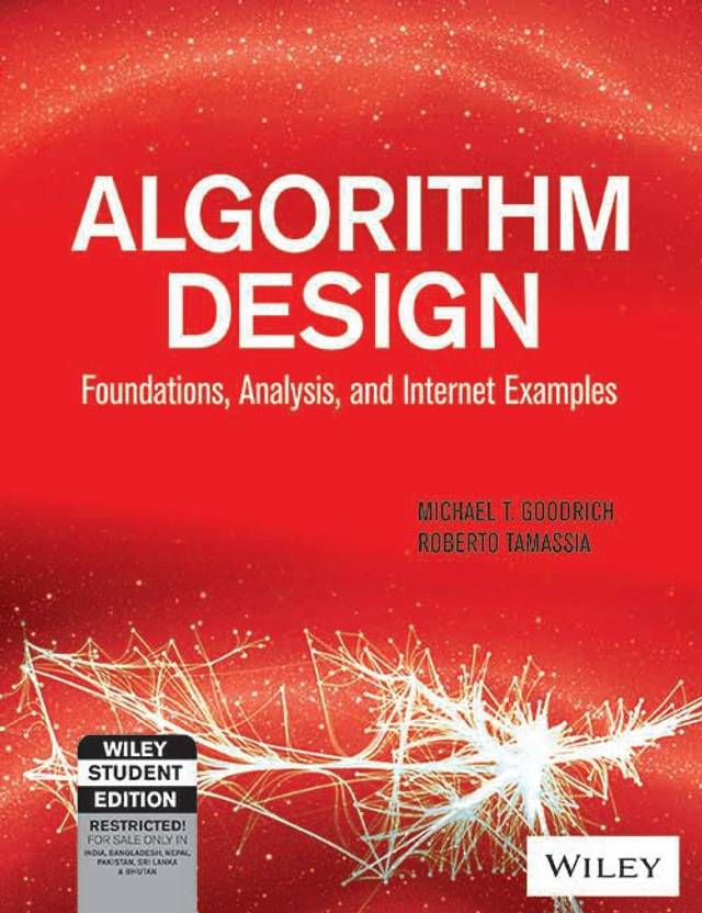 Algorithm Design Buy Algorithm Design By Goodrich Michael T At Low Price In India