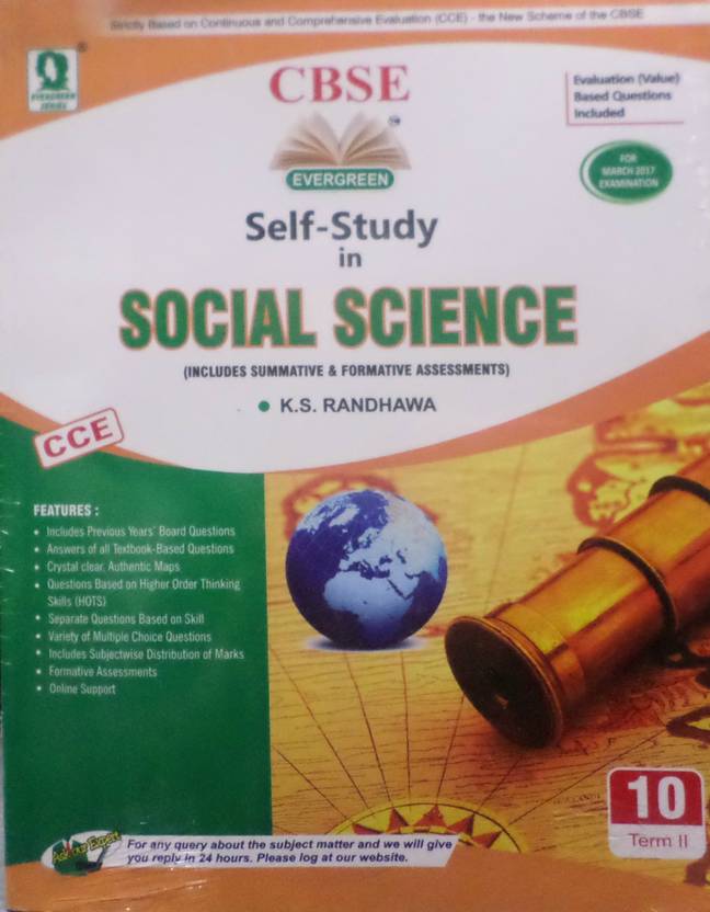 Evergreen CBSE Self - Study in Social Science Term - 2 (Class - 10 ...