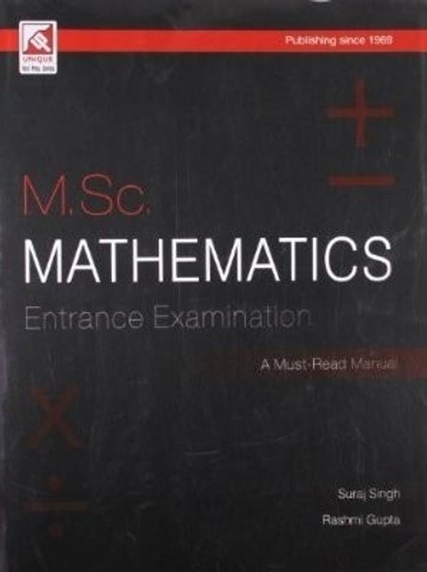 M.Sc Mathematics Entrance Examination: Buy M.Sc Mathematics Entrance ...