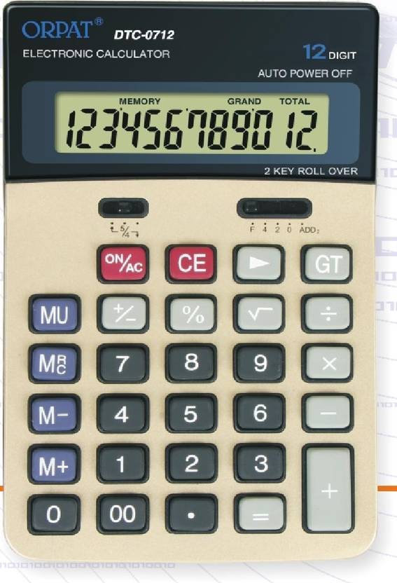 Flipkart ORPAT DTC 0712 Basic Calculator Basic flipkart-orpat-dtc-0712-basic-calculator-basic