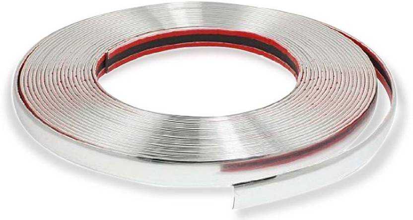 Vheelocityin Decorative Chrome Strip for Interior/ exterior - 20m Car ...
