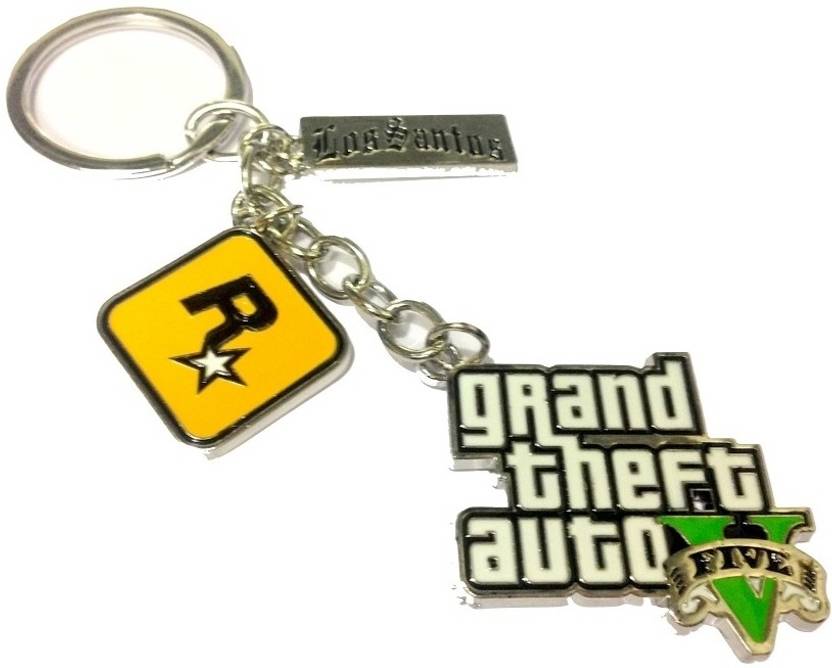 Grand Theft Auto Limited Edition Keychain - GTA 5 - Rockstar Key Chain ...