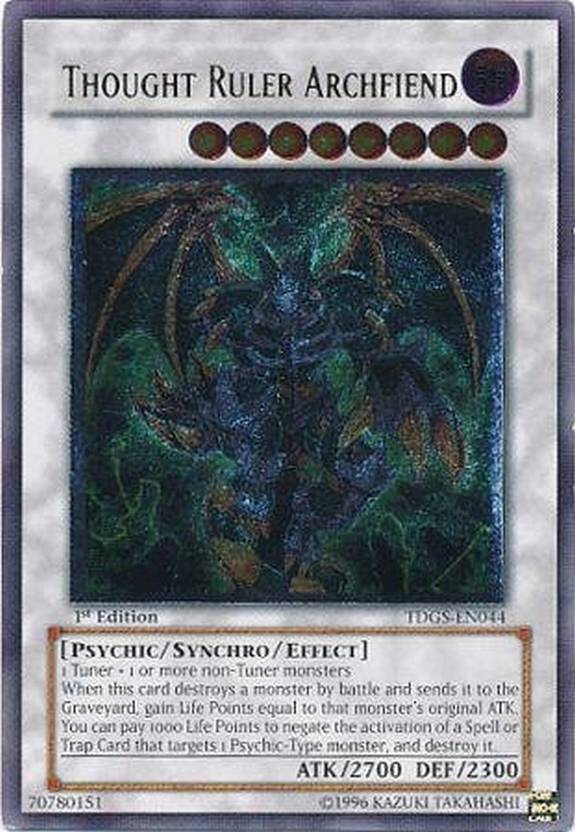 Yu-Gi-Oh! Yu-Gi-Oh! - Thought Ruler Archfiend (TDGS-EN044) - The ...
