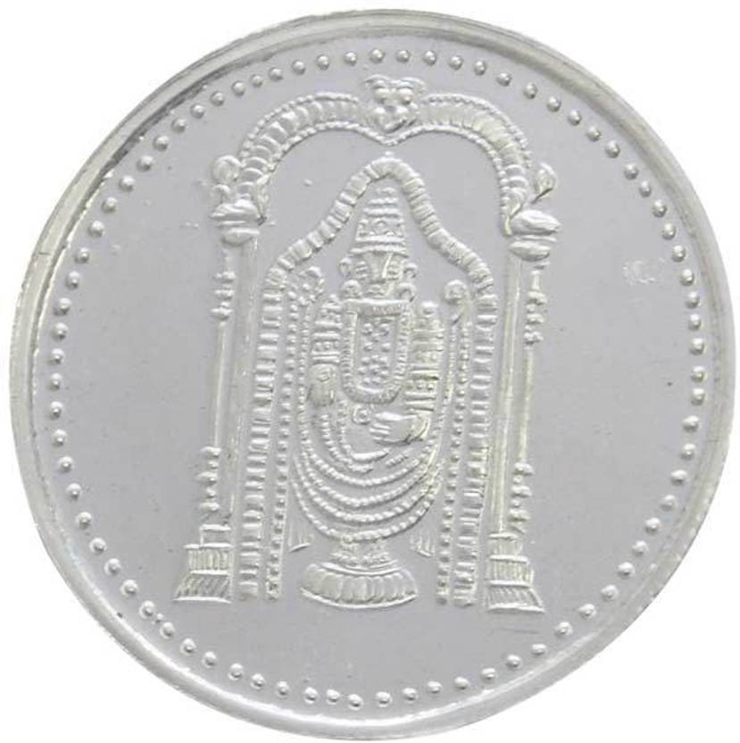 GDI Tirupati Balaji Silver Coin 24 (999) K 10 g Silver Coin Price in ...