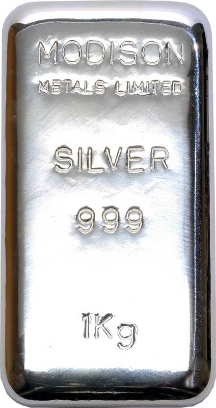 MODISON Pure Silver 1kg Casted Bar S 999 1000 g Silver Coin Price in ...