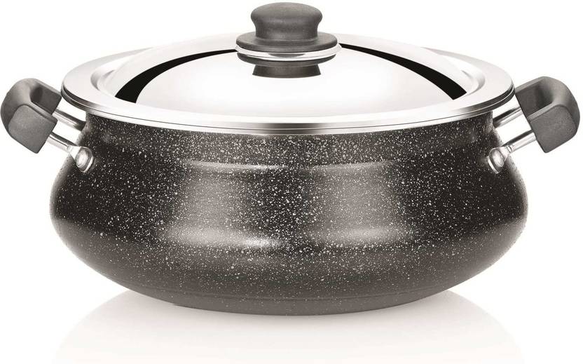 Preethi Non-Stick Handi With Stainless Steel Lid Small 3.75 Litres ...