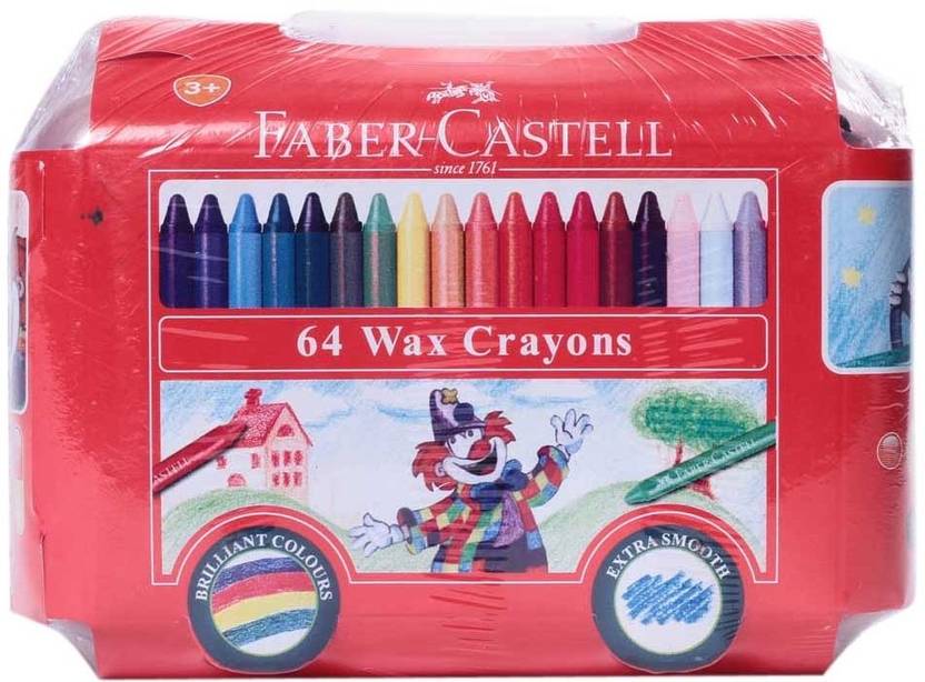 Flipkart.com | FABER-CASTELL Crayon Bus 64 Assorted Shades