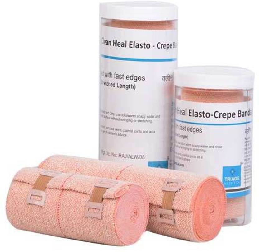 CLEAN HEAL ELASTO GRIP (P) Crepe Bandage Price in India - Buy CLEAN ...