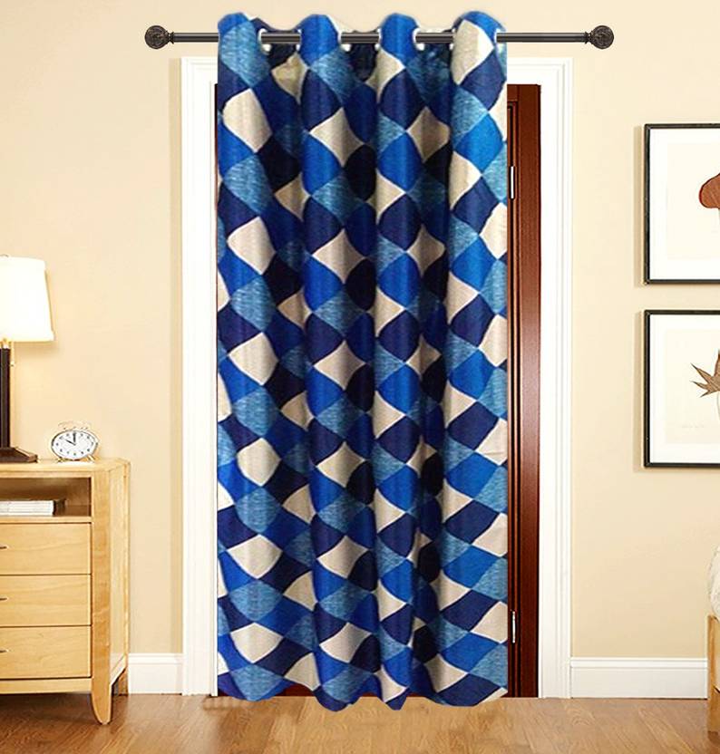 Beautiful Home 212 cm (7 ft) Polyester Door Curtain Single Curtain ...