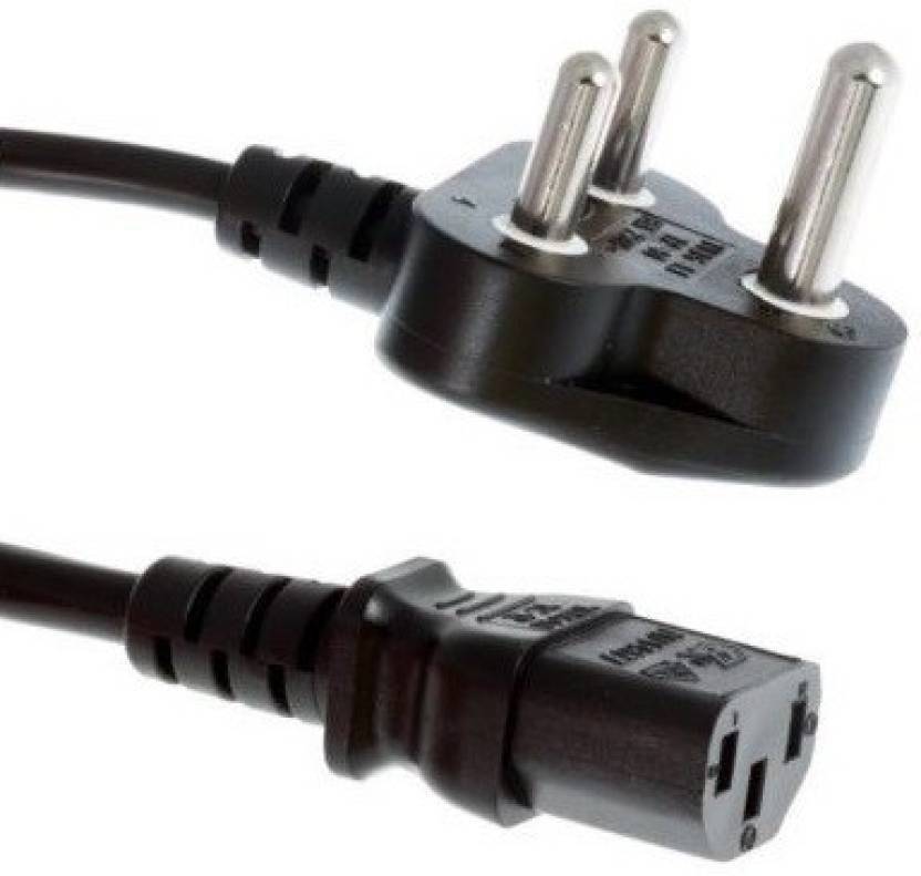 Tetrabyte 3 Pin Computer/Printer/Monitor Power Cord Cable for Computer ...