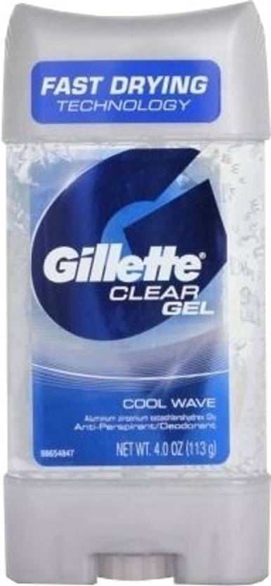 GILLETTE Deo Stick Clear Gel Cool Wave Deodorant Spray - For Men ...